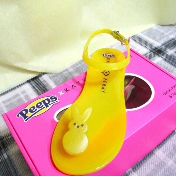 Shoes | P9996nib Katy Perry Yellow Geli Peeps Sandalssz 6m | Poshmark